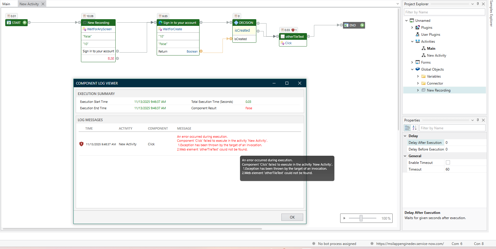 Attended Bot Using Desktop Design Studio - ServiceNow Community