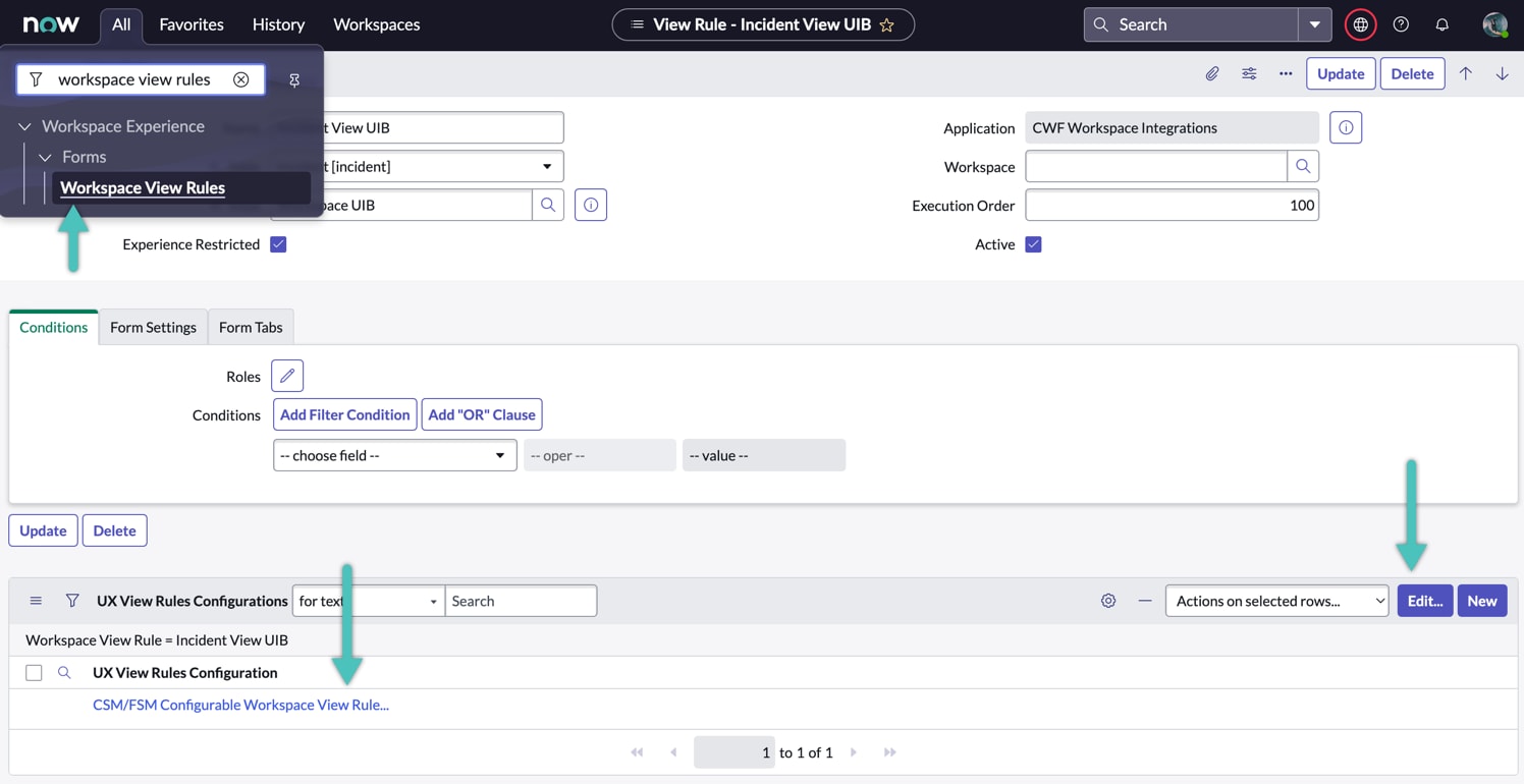How to create a Workspace Experience View Rule to ... - ServiceNow ...