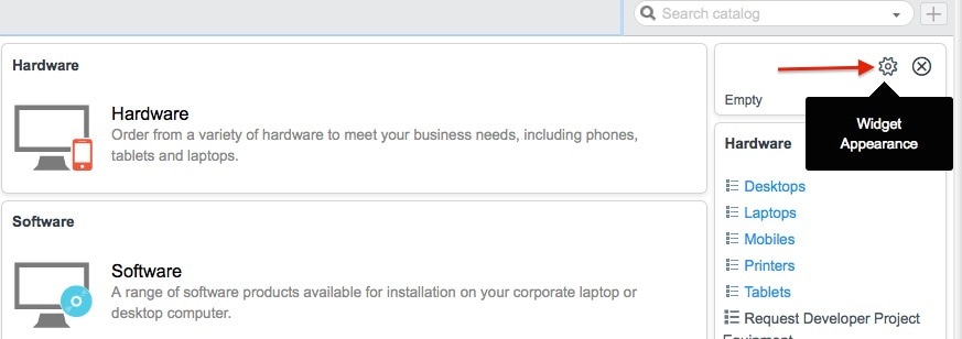 Customize and edit widgets in the Service Catalog - ServiceNow Community