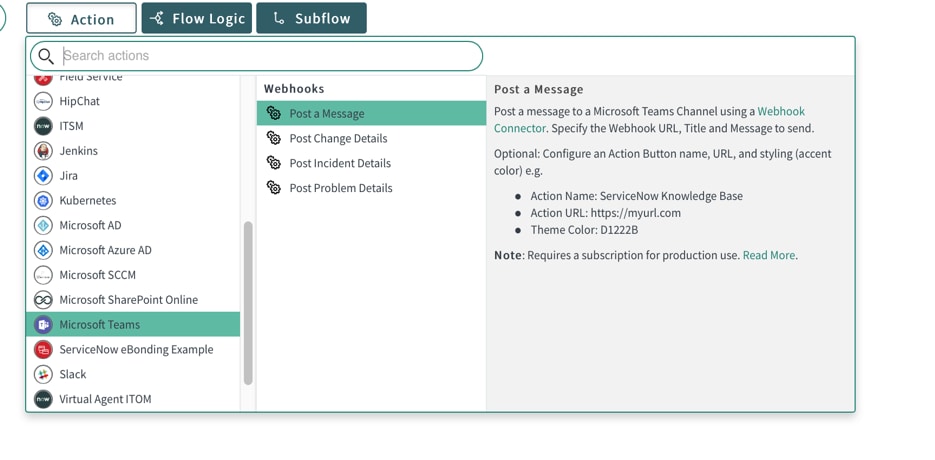 Leveraging the MS Teams Spoke in Integration Hub - ServiceNow Community
