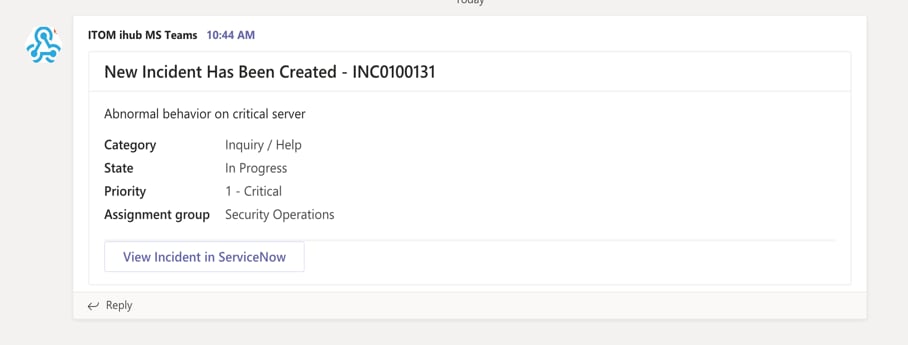 Leveraging the MS Teams Spoke in Integration Hub - ServiceNow Community