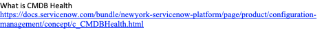 CMDB View (Health Dashboard) Tips - ServiceNow Community