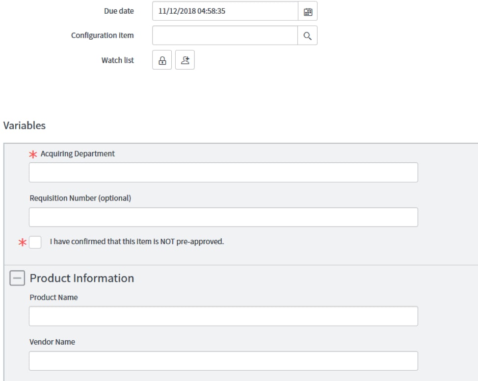 Solution to empty variables on RITM’s when created... - ServiceNow ...