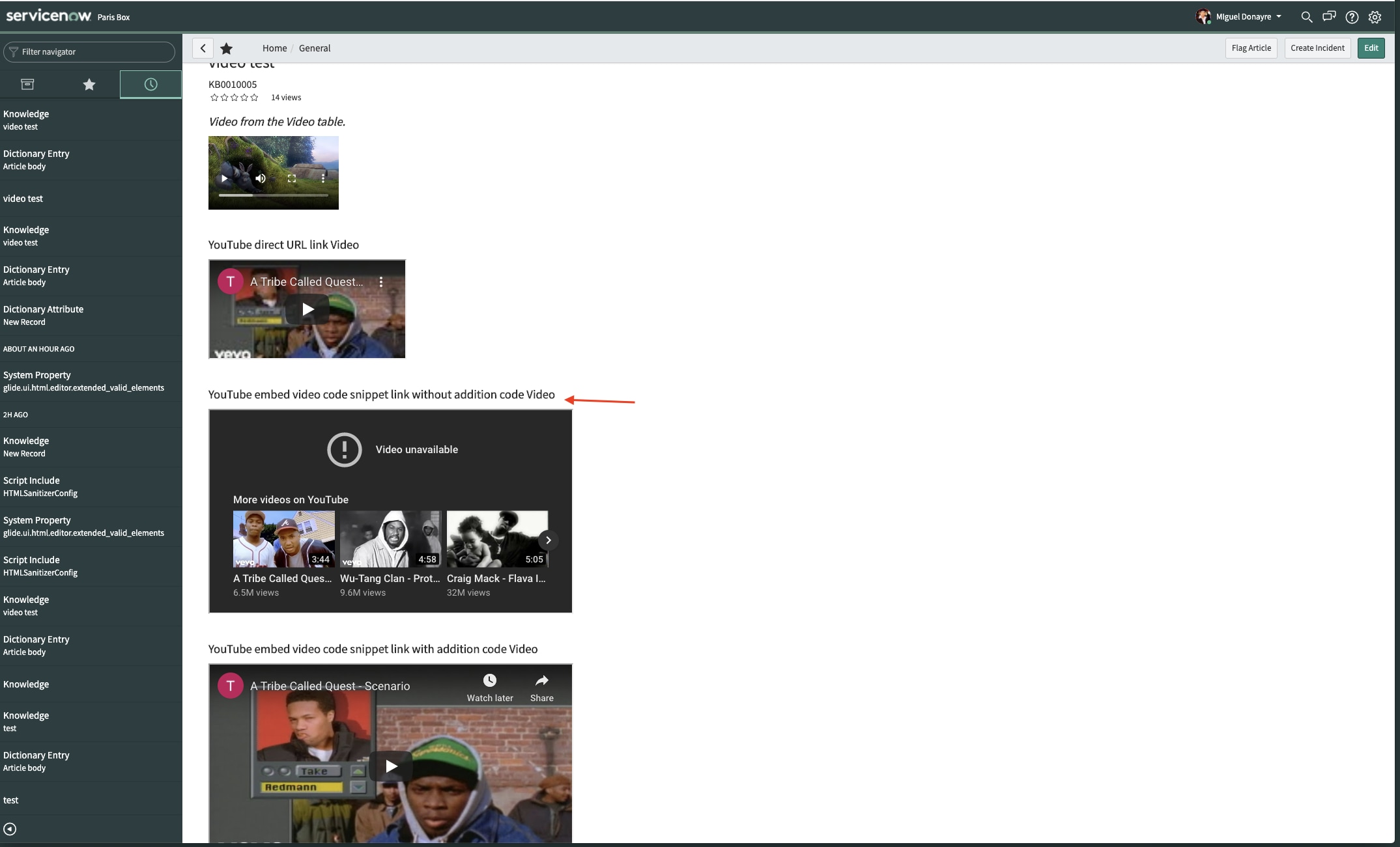 How to add a video to a Knowledge article - ServiceNow Community