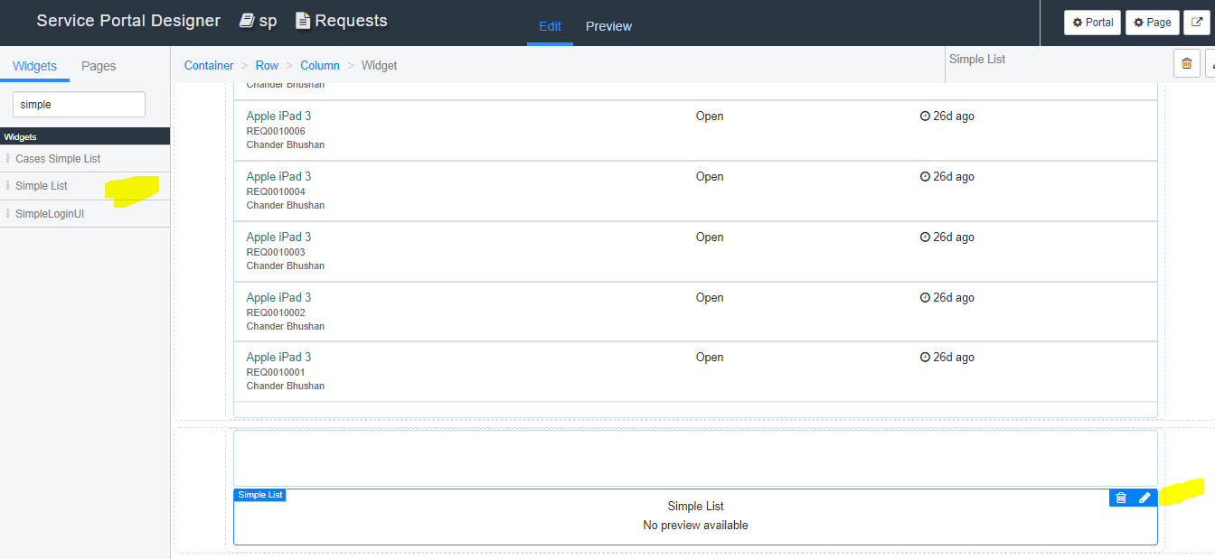 Solved: Simple list widget filters the current users recor ...