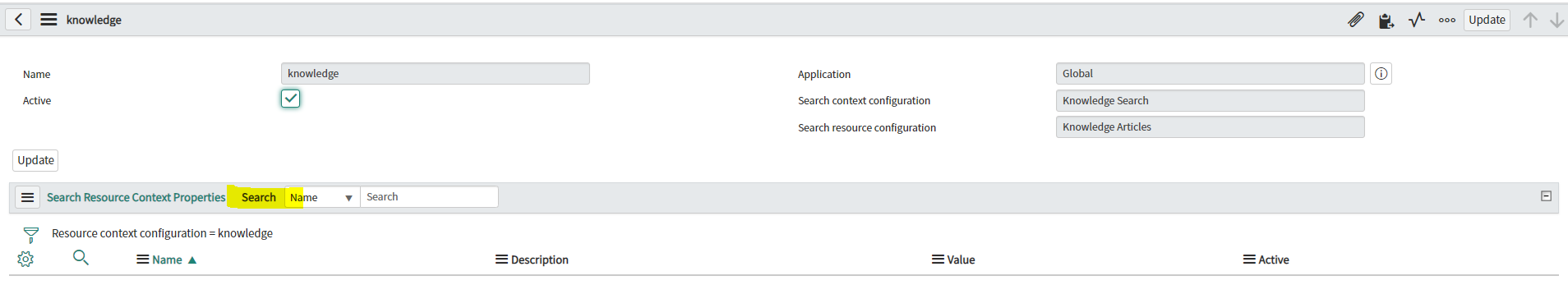 Contextual search set up - ServiceNow Community