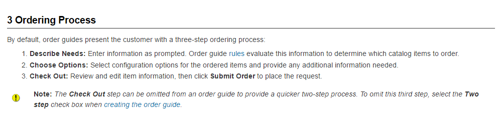 Solved: 2 step checkout for order guide - ServiceNow Community