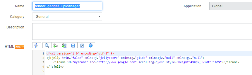 How to display external site as embedded frame on ... - ServiceNow ...