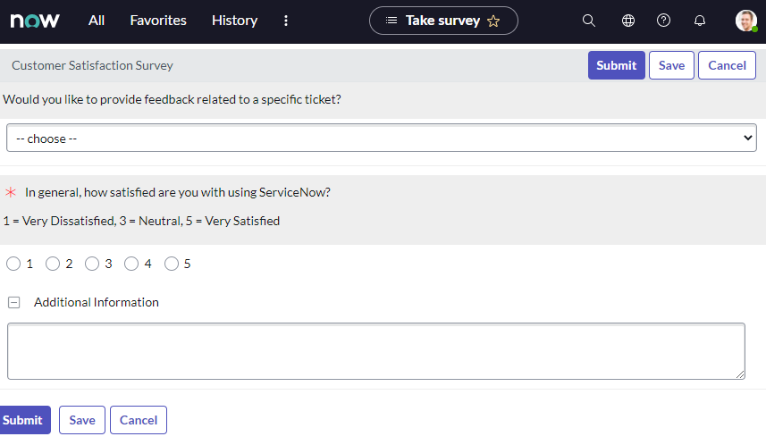 Solved: Survey Broken in Service Portal / ESC - ServiceNow Community