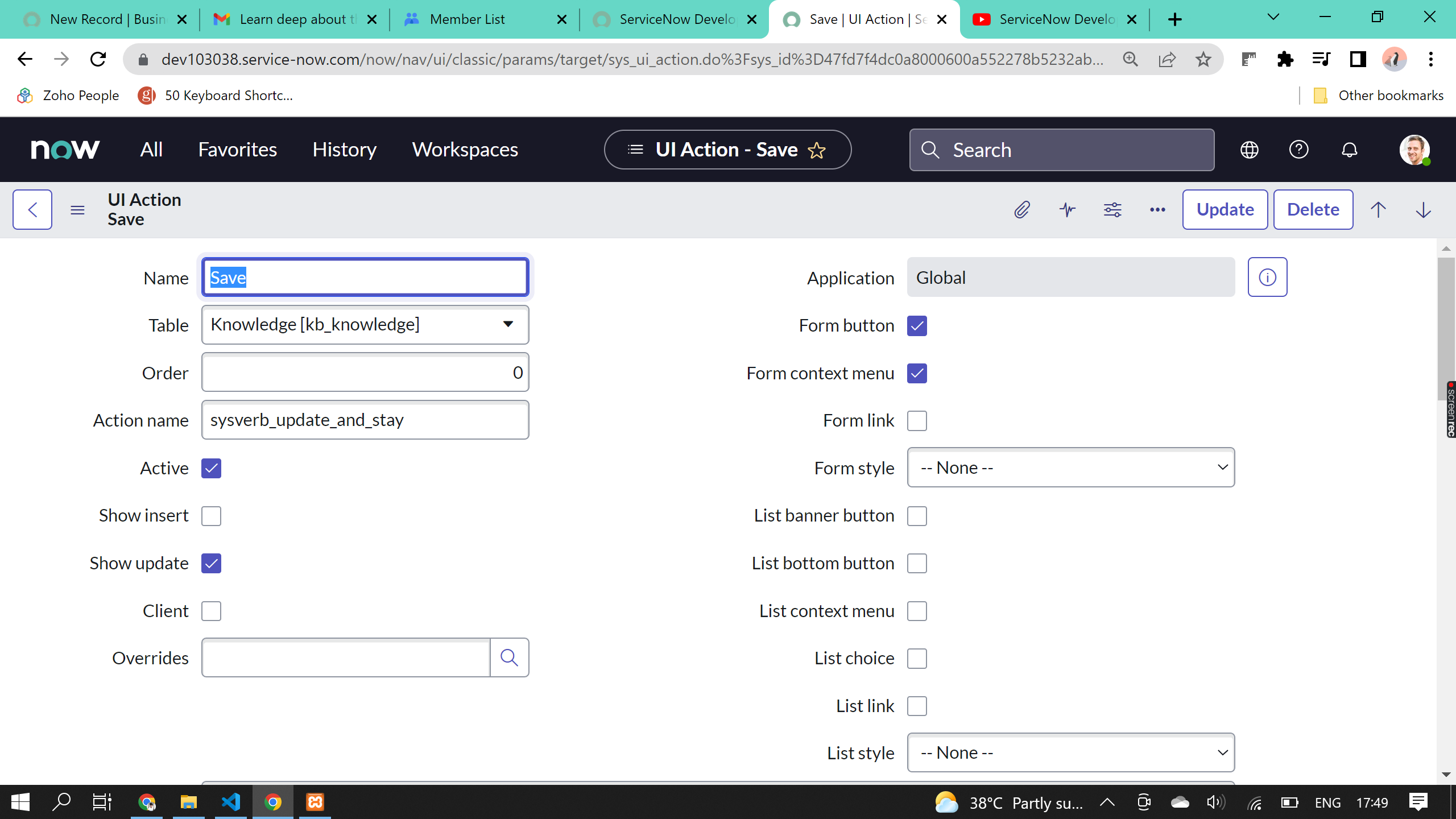 Solved: hi guys is there any option for save button in for ...