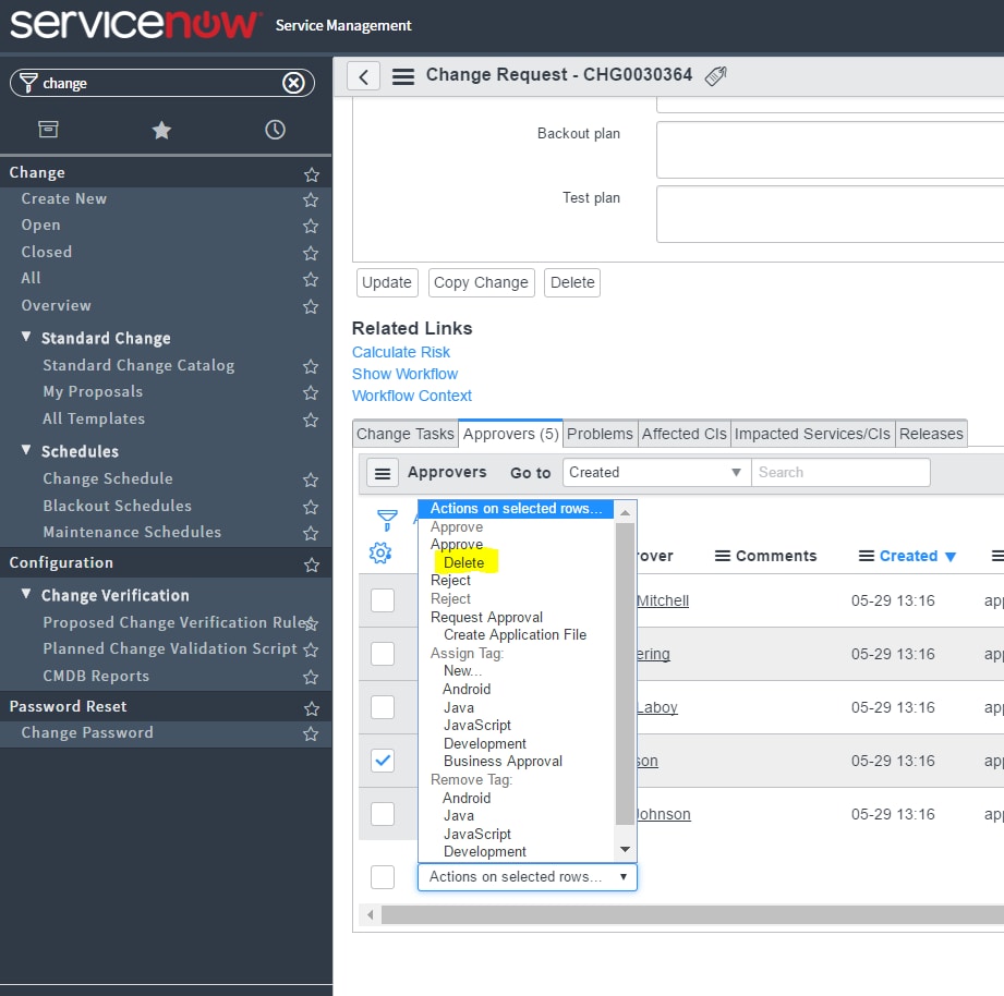 Solved: ACL for Change Request (sysapprover_approval) - ServiceNow ...