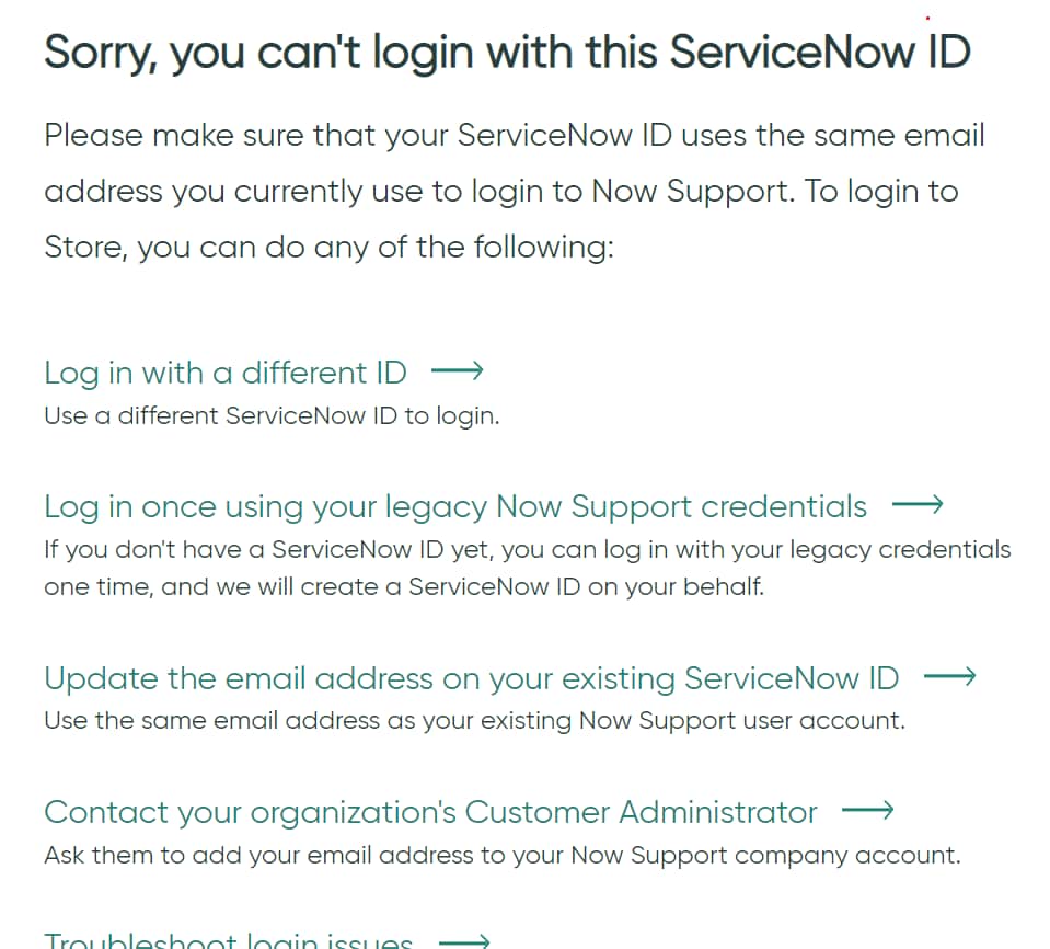 Log in to Servicenow Store - ServiceNow Community