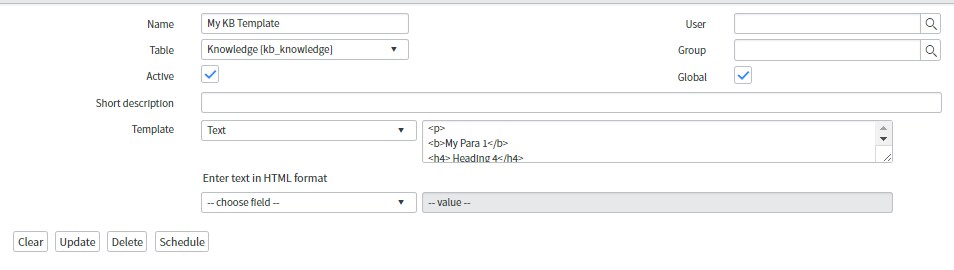 Solved: How do you create default text headings in a knowl ...