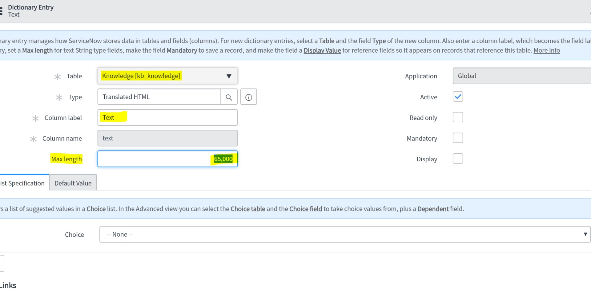 Solved: What is the maximum limit of KB article source cod ...