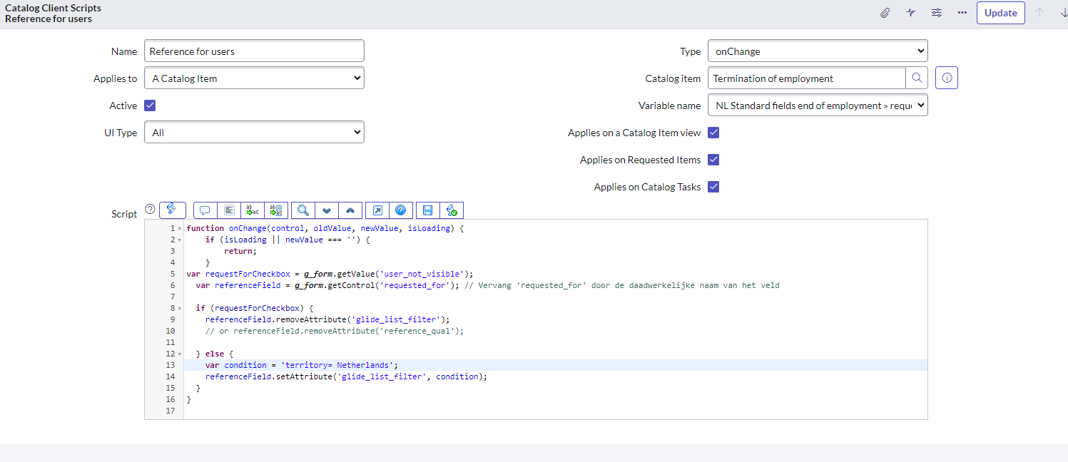 Remove the reference qualifier condition - ServiceNow Community