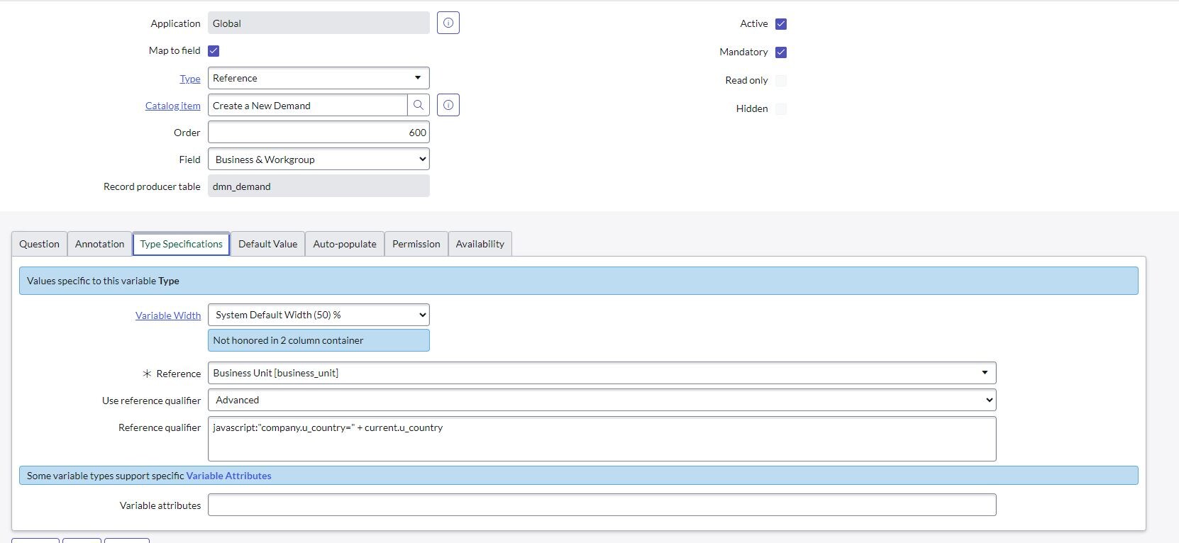 Solved: Advanced reference filter - ServiceNow Community