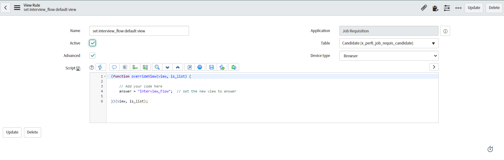 Solved: How to open record in custom view and after saving ...