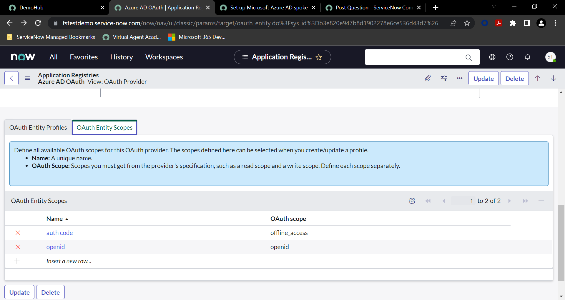 OAuth flow failure - ServiceNow Community