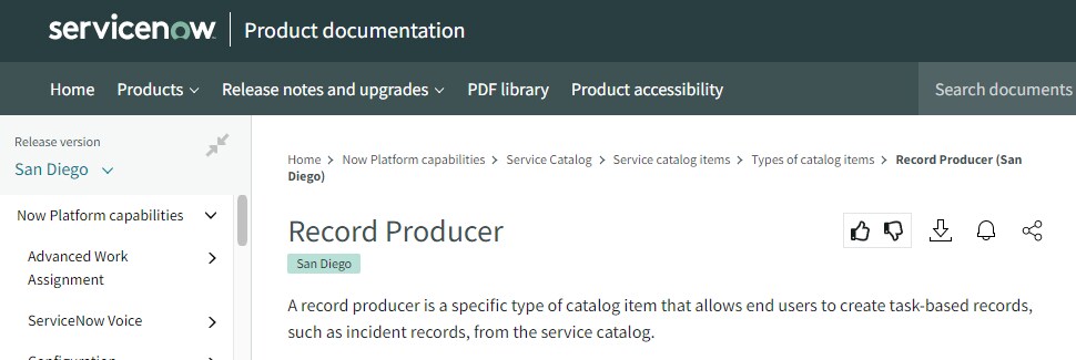 Solved: Not Extending task table for record producer - ServiceNow Community