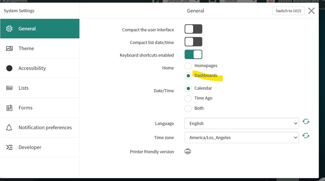 Set A Dashboard As Home For All Users Servicenow Community