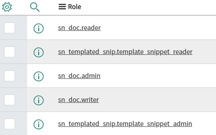 What does the role sn_doc.reader and sn_doc.writer... - ServiceNow ...