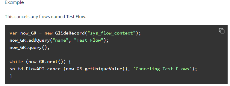 Solved: Cancel flow designer flow - ServiceNow Community