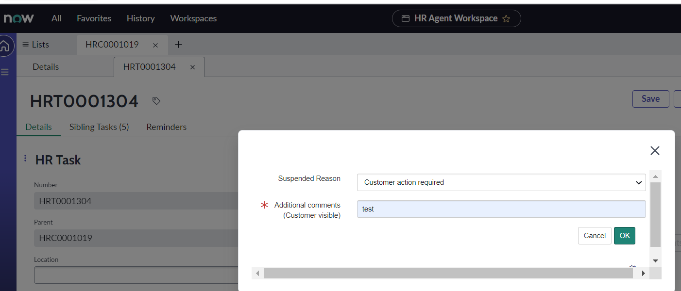 OK/Cancel buttons not working when the UI page is ... - ServiceNow ...