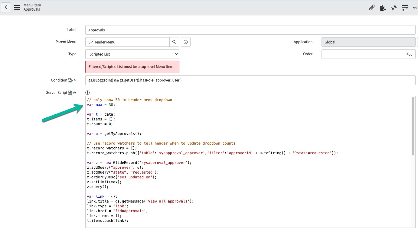 Solved: Approval count in Service Portal Header menu - ServiceNow Community