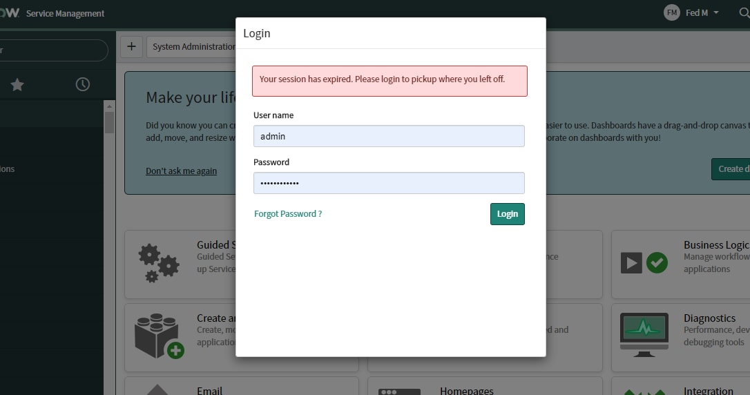 Redirect to ADFS login page after session timeout - ServiceNow Community