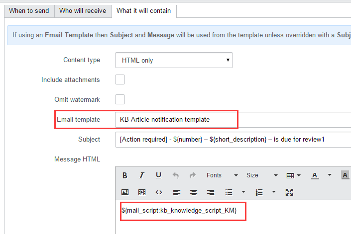 servicenow email template, notification and notifi... - ServiceNow ...
