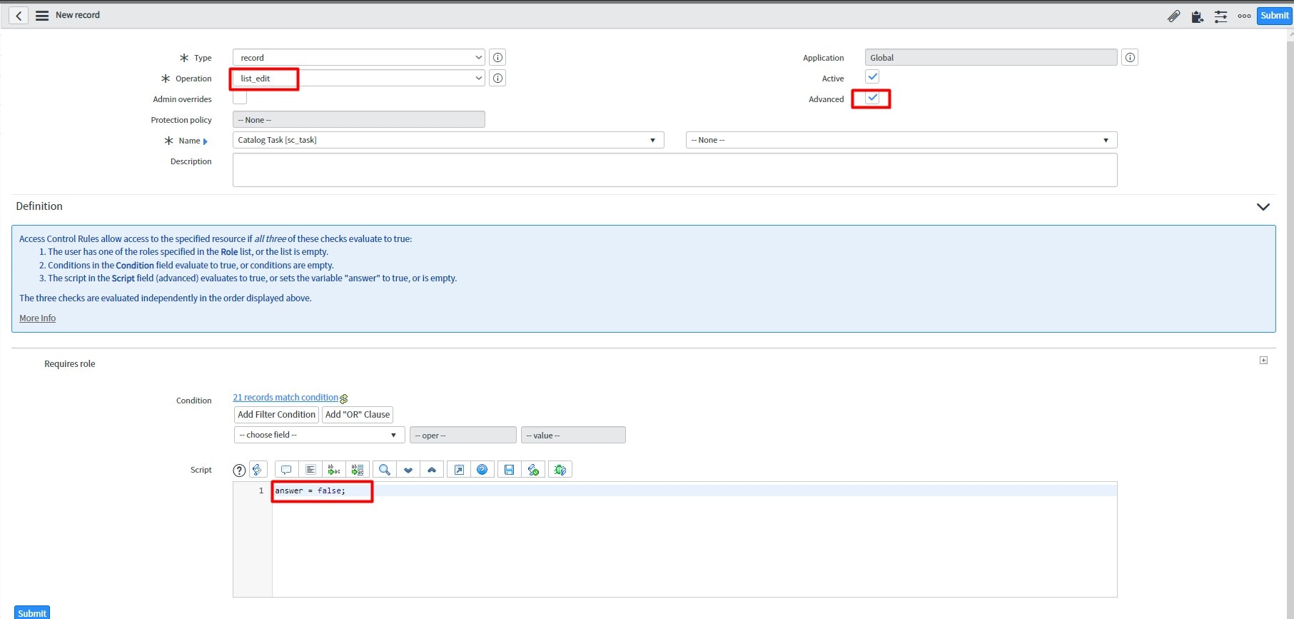 How to make list view field un editable - ServiceNow Community