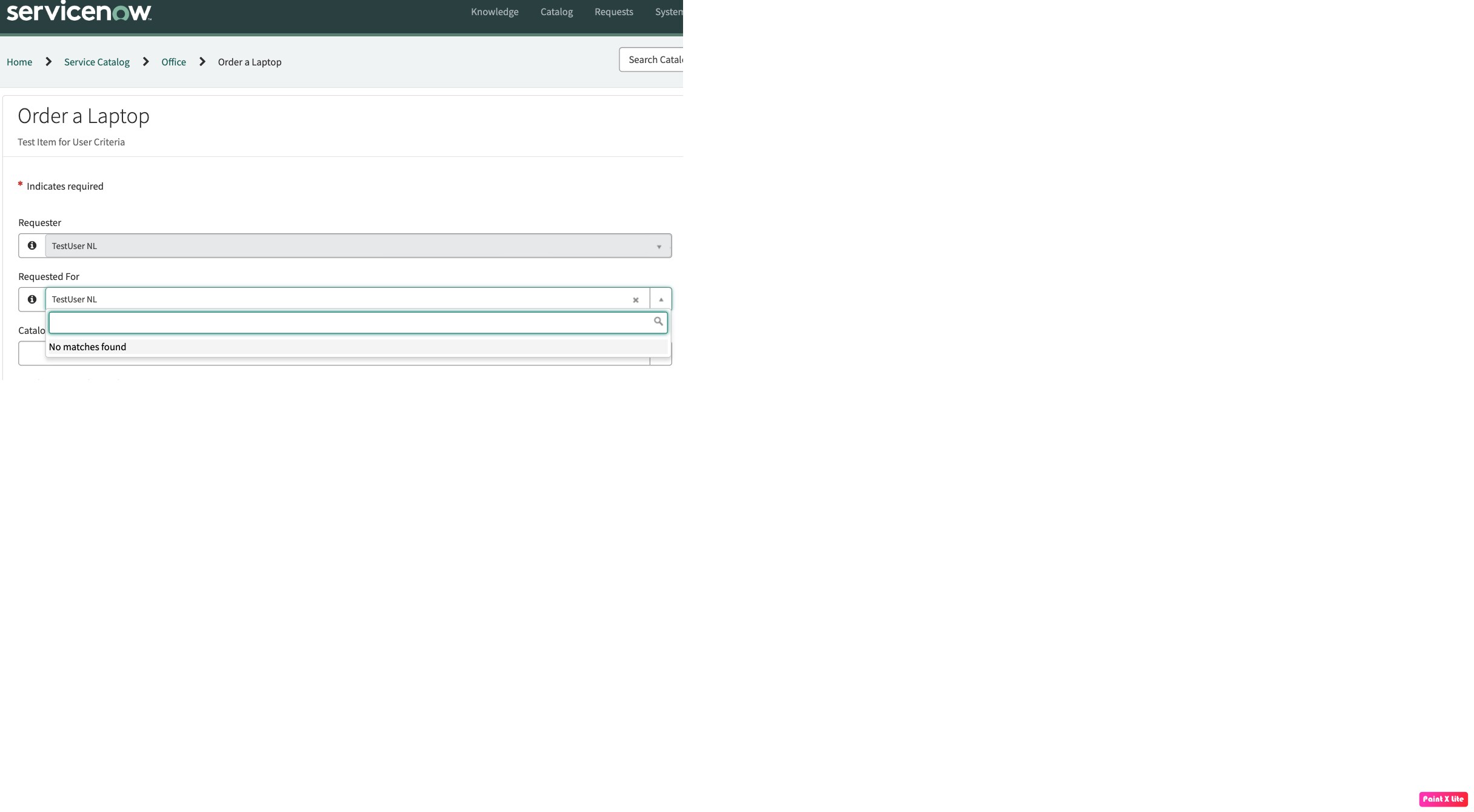 Solved: User criteria on a reference field ? - ServiceNow Community