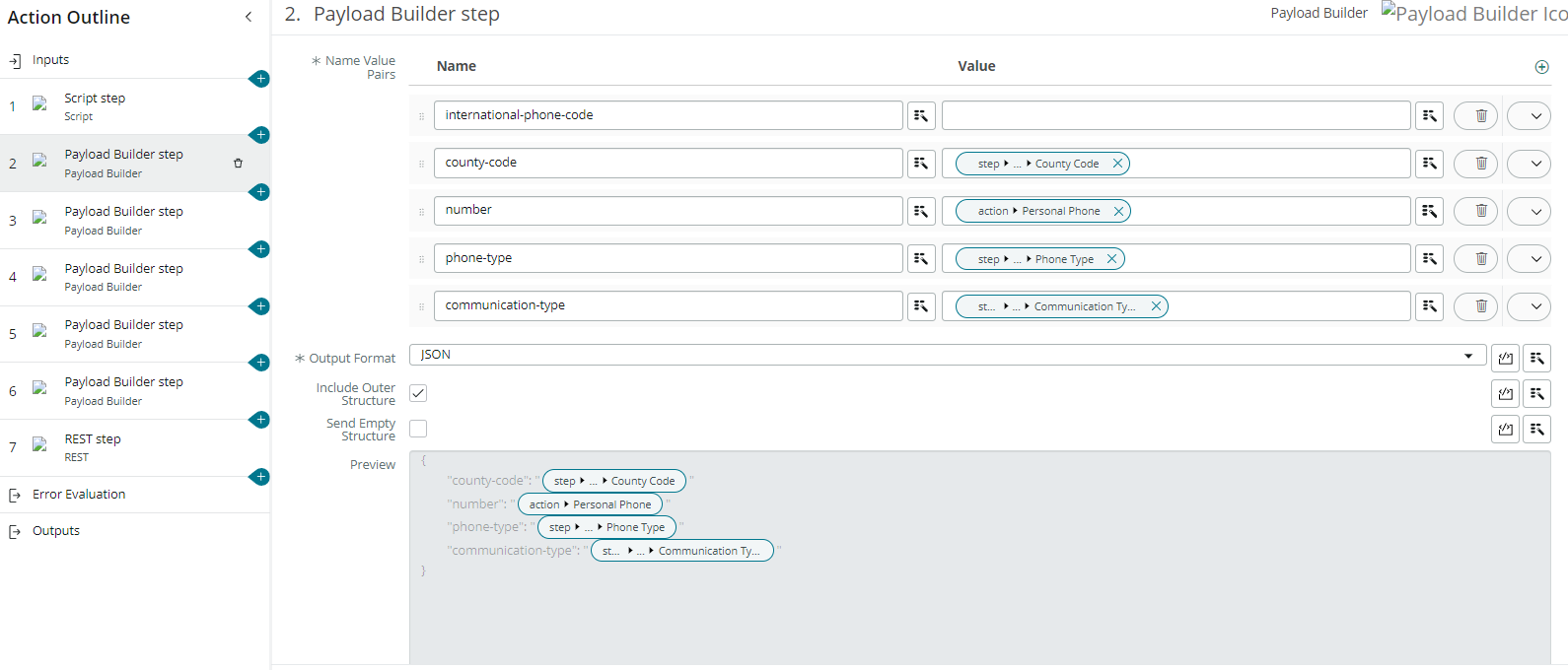 Solved: JSON Payload values in a JSON payload builder step - ServiceNow ...