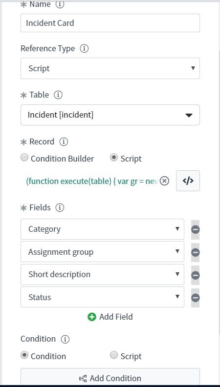 Virtual agent Incident Card's (Chat response) URI ... - ServiceNow ...