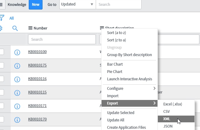 Solved: Export Knowledge Articles or Export a Knowledge Ba ...