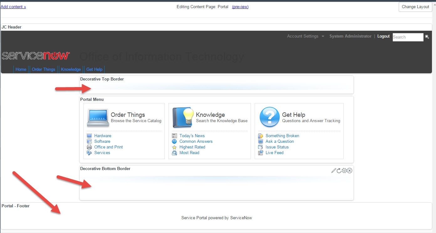 How to change color of Border & Footers? - ServiceNow Community