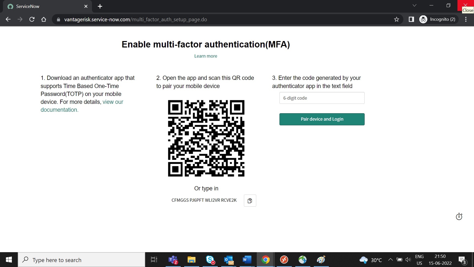 Disabling MFA - ServiceNow Community