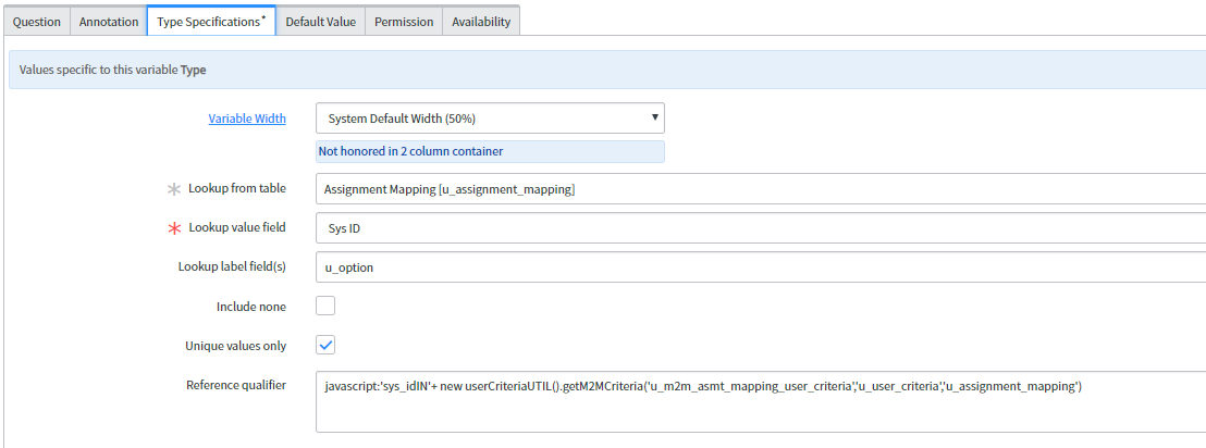 Using User Criteria for Catalogue Reference Qualif... - ServiceNow ...