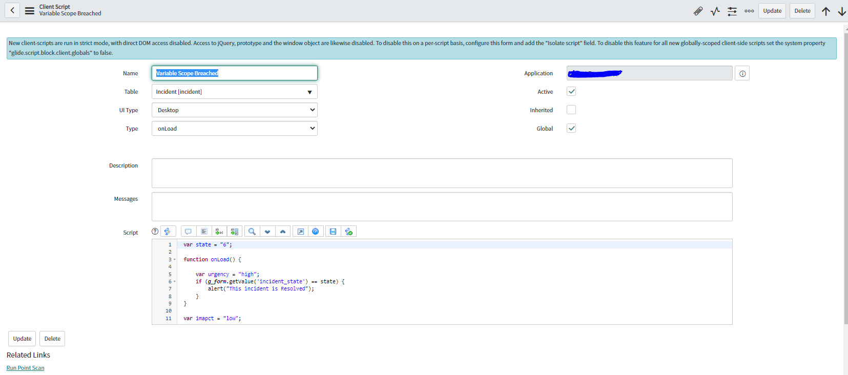 Demystifying Instance Scan - Linter Check - ServiceNow Community