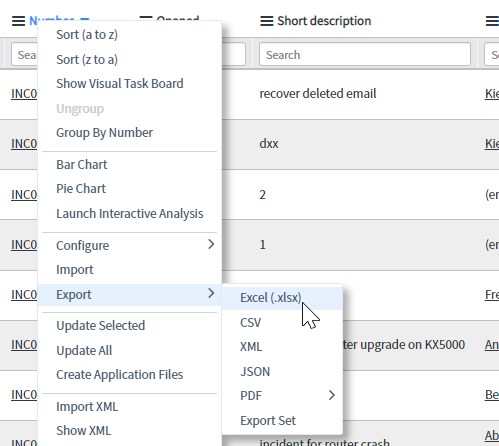 Table Record Export - See What Your Users Are Expo... - ServiceNow ...