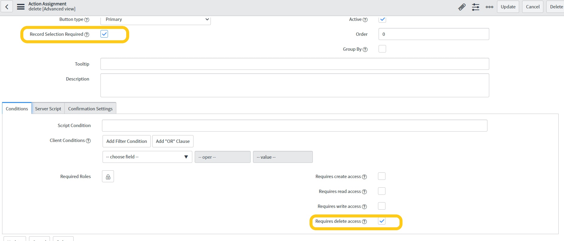 Delete List button on Agent workspace - ServiceNow Community