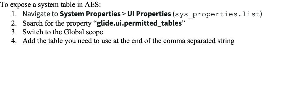 How to access system tables in UI Builder - ServiceNow Community
