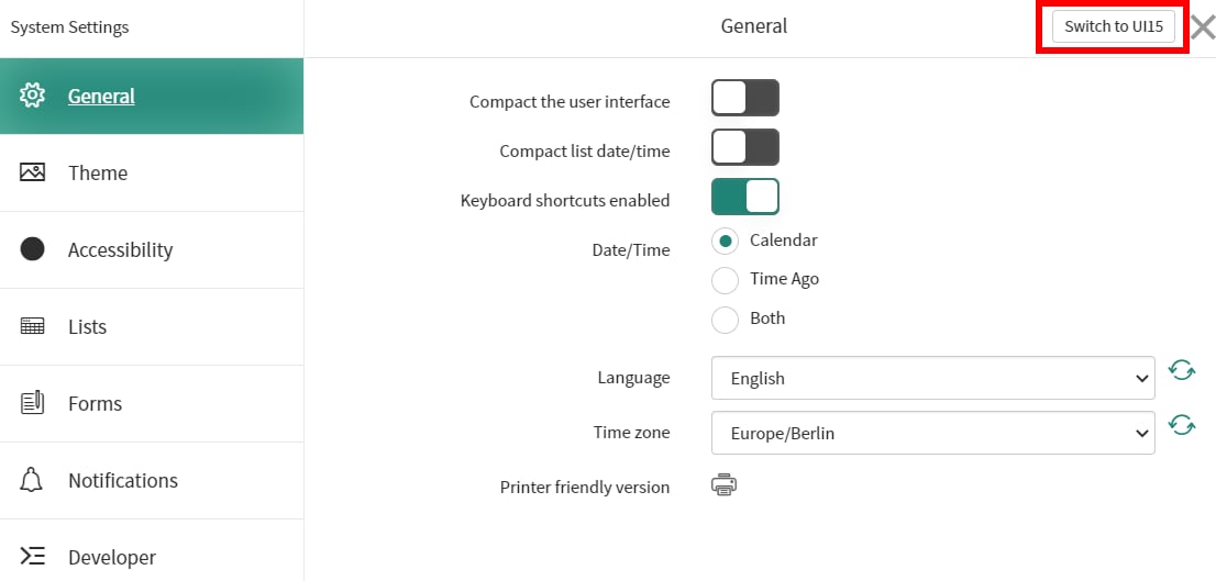 Allow users to switch between Next Experience UI a... - ServiceNow ...