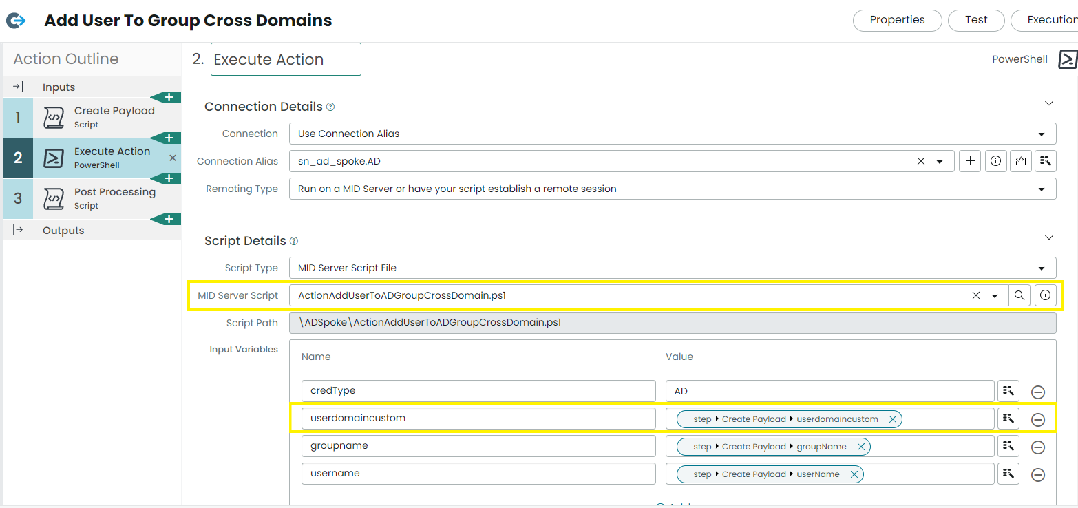 Integration Hub Microsoft AD Spoke Actions Across ... - ServiceNow ...