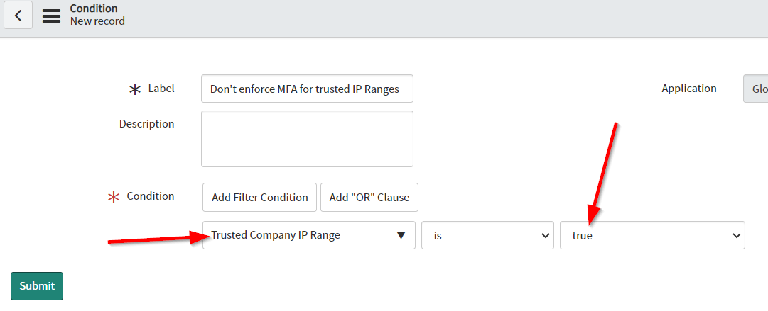 Bypass Multi-factor Authentication (MFA) based on ... - ServiceNow ...