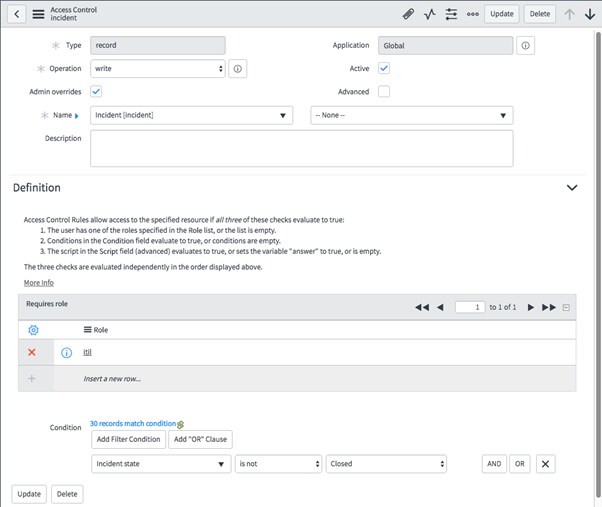 Security setup: ACL evaluation order – Best Practi... - ServiceNow ...