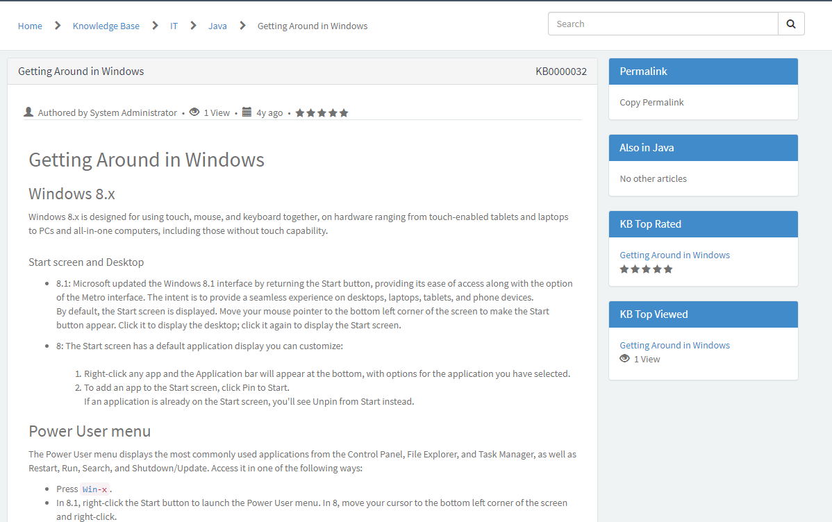 Adding Copy Permalink In A Knowledge Base Article Servicenow Community