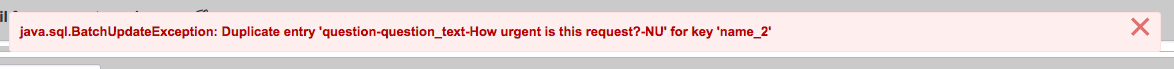 java.sql.BatchUpdateException: (conn=XXXXXX) Dupli... - ServiceNow ...