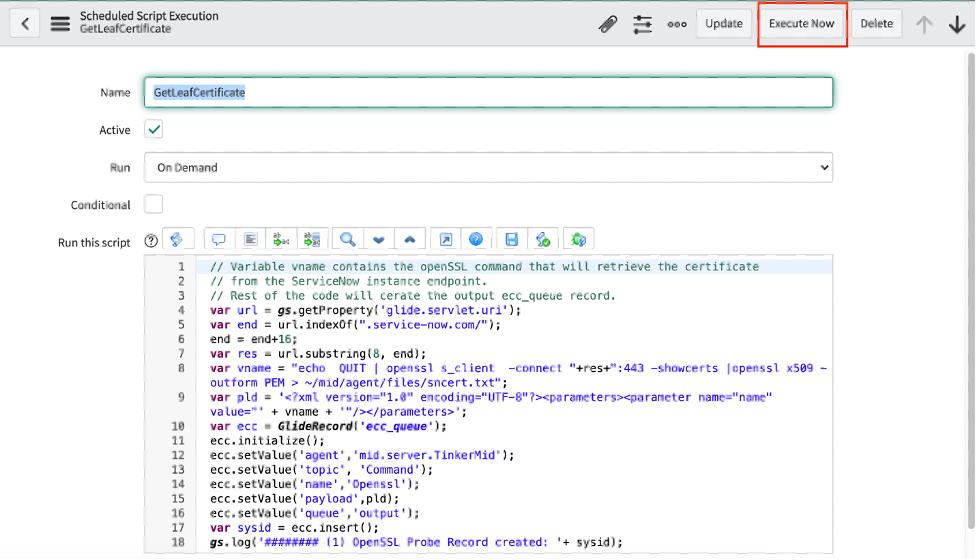 Automatic Retrieval of ServiceNow TLS Certificate. - ServiceNow Community