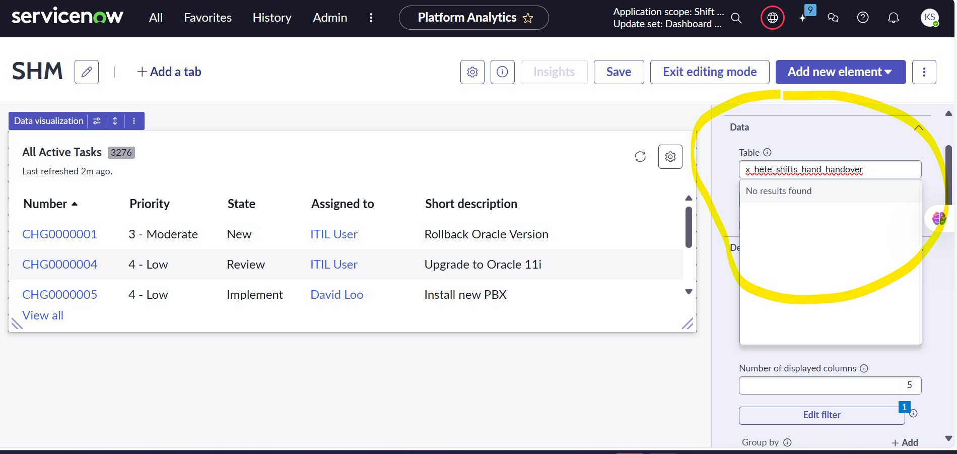 List -Simple Visual Missing Table - ServiceNow Community